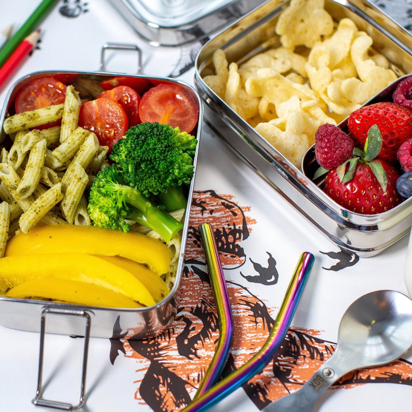 Elephant Box 3-in-1 Stainless Steel Bento Lunch Box – Eco-Friendly ...