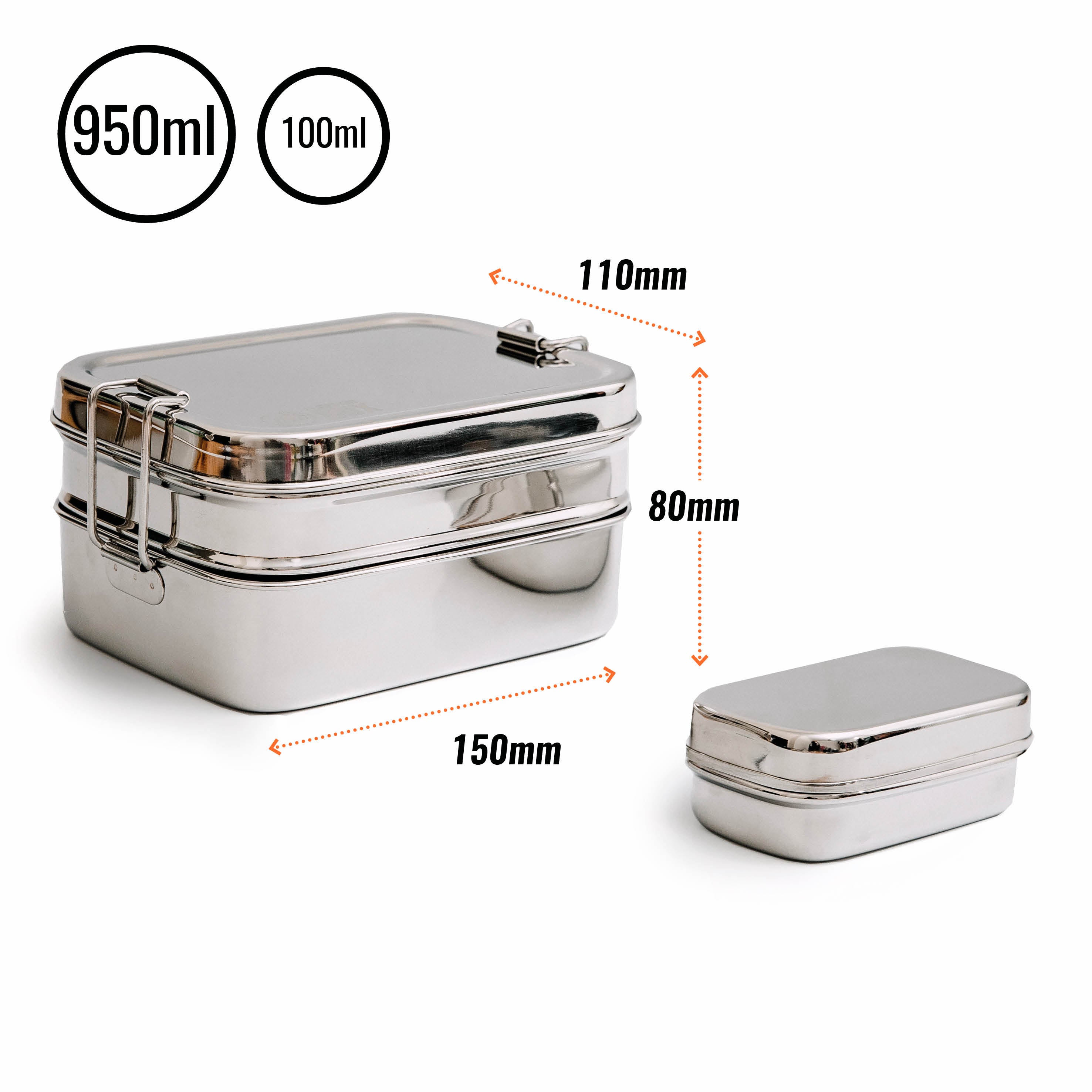 Three-In-One Snack Box / Tiffin Box | Elephant Box