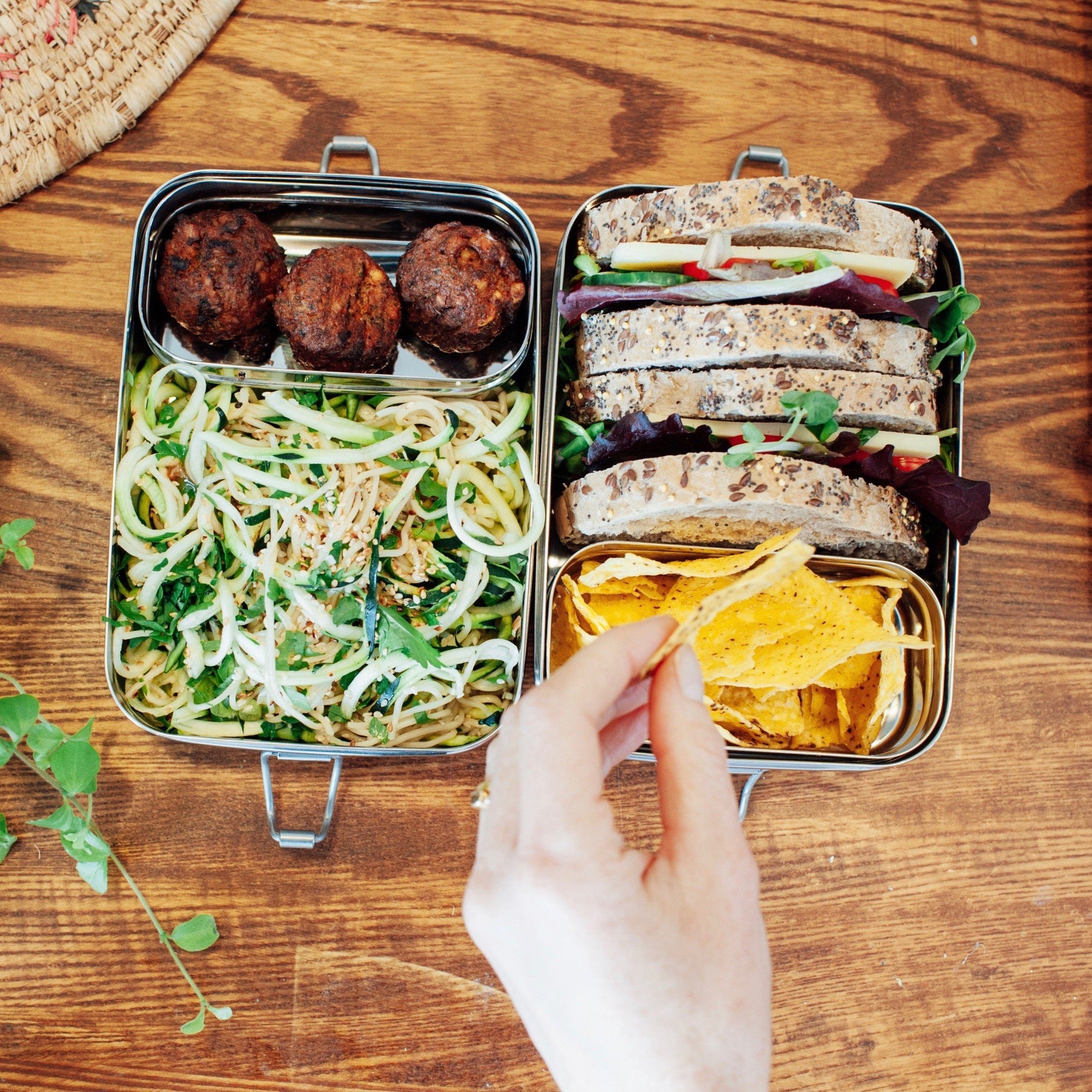 Two-in-One Lunch Tin with Snack Pod | Elephant Box
